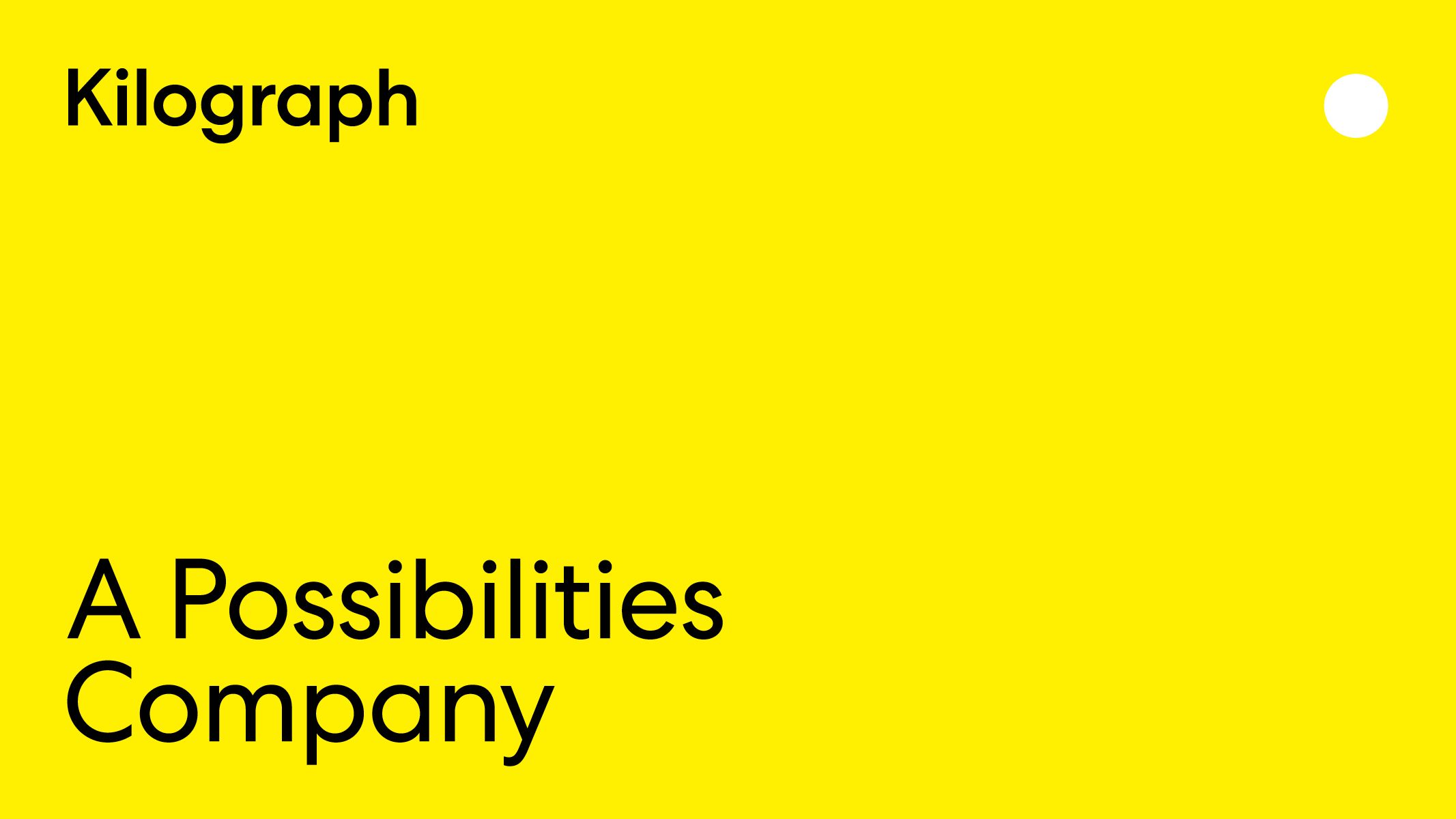 Kilograph - Full Service Creative Agency